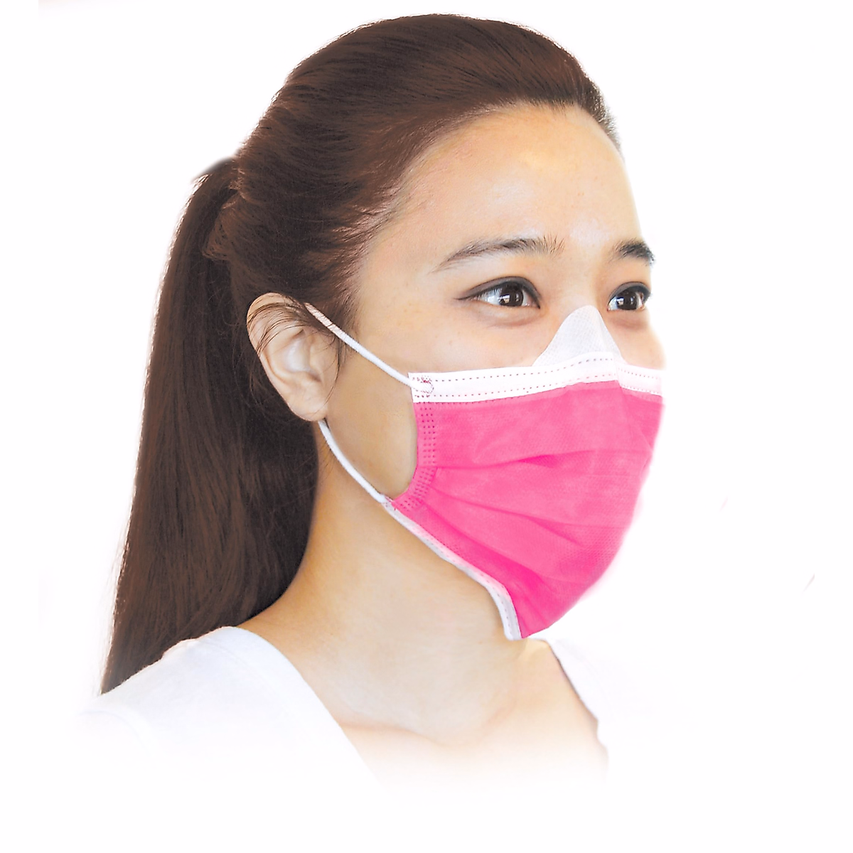 BeeSure Vibe Face Masks, Glamorous Pink (Pack of 50)