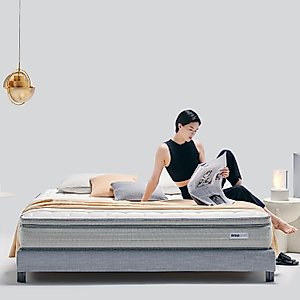 ANSSIL String Mattress Queen Size - Extra Firm Mattress with No Spring and 3D String Technology - Included Controller for Customizable Firmness - Hygienic and Lasting, No Chemical, 11” Bed Height
