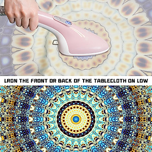 Round Fitted Tablecloth with Elastic Round Outdoor Tablecloths Fitted Table Covers for Round Tables Waterproof Reusable Vinyl Table Cloth for Indoor and Outdoor (Teal, S-(36''-44''))