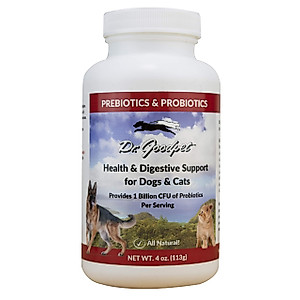 Dr. Goodpet Probiotics w/prebiotics - Billions of High-Potency CFU's - Superior Digestive Support