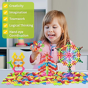 CPSYUB Interlocking Building Discs Sets, 200PCS Stem Building Blocks for Kids Ages 4-8, Connect Blocks Educational Toys for Classroom Kindergarten, Christmas Birthday Gifts for Preschool Boys Girls