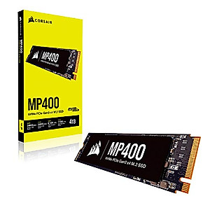 Corsair MP400 8TB M.2 NVMe PCIe x4 Gen3 SSD (Sequential Read Speeds of up to 3,480 MB/s, Write Speeds of up to 3,000 MB/s, High-Density 3D QLC NAND) Black