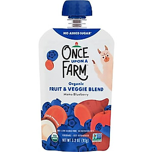 Once Upon a Farm, Organic Mama Bear Blueberry, 3.2 Ounce