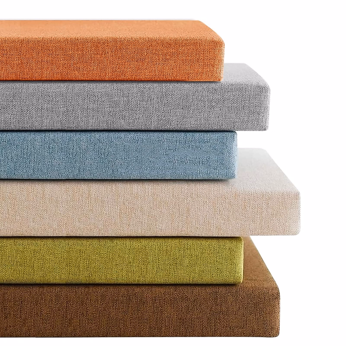 Bench Cushion Custom Size Personalized High Elasticity Foam Seat Cushion with Removable Cover and Anti-Slip Bottom Thick Long Bench Chair Cushion Pad for Kitchen Home Gard