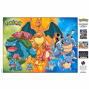 Buffalo Games - Pokemon Kanto Region Evolutions - 1000 Piece Jigsaw Puzzle for Adults Challenging Puzzle Perfect for Game Nights - 1000 Piece Finished Size Is 26.75 x 19.75
