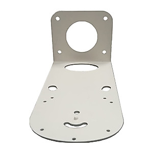 SMTAV PTZ Camera Mount, Small Universal Wall Mounting Bracket Compatible with PTZ Camera (Wall Mount-White)