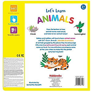 27-Button Sound Book Let's Learn Animals,English