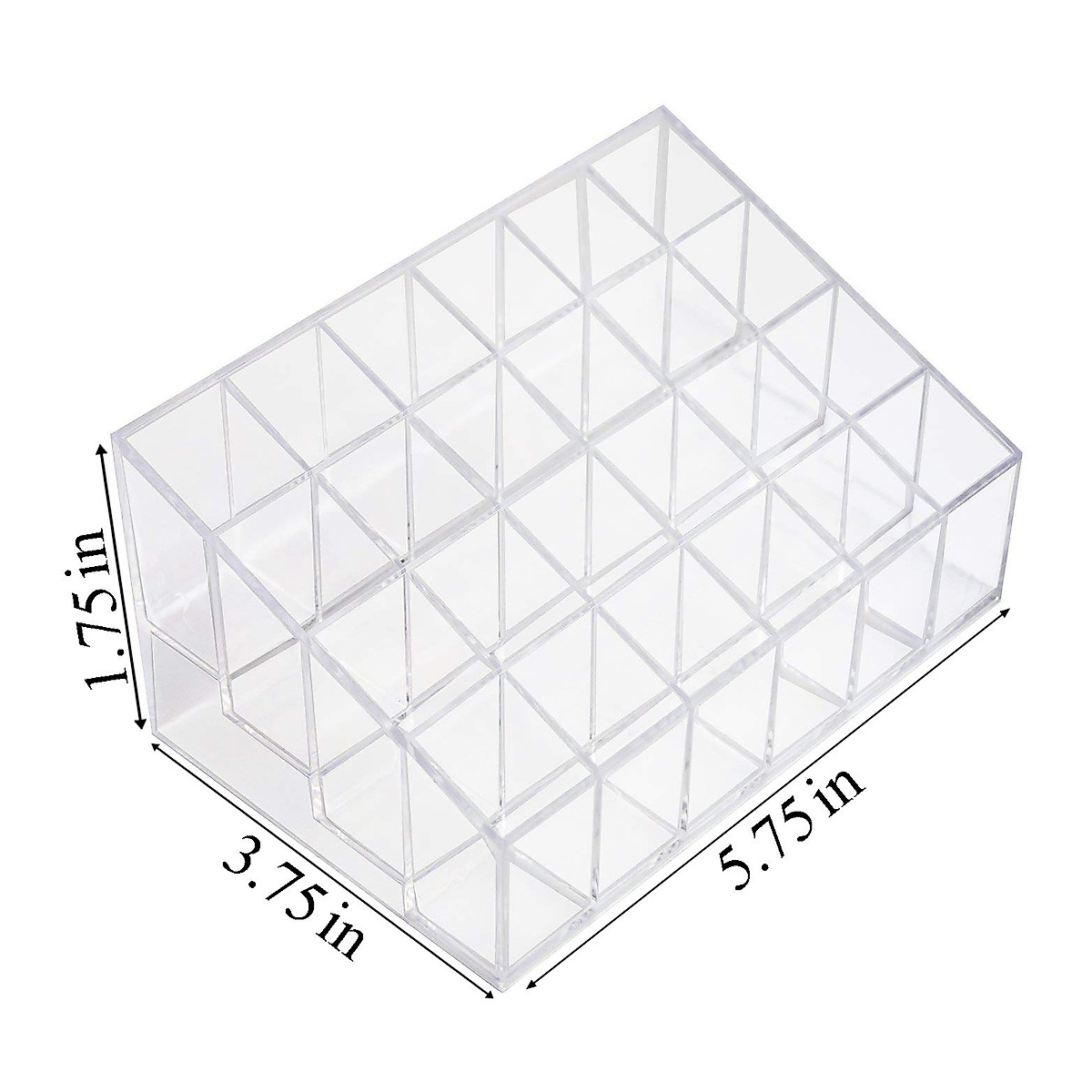 Super Z Outlet Transparent Cosmetic Makeup Organizer for Lipstick, Brushes, Bottles, and More. Clear Case Display Rack Holder