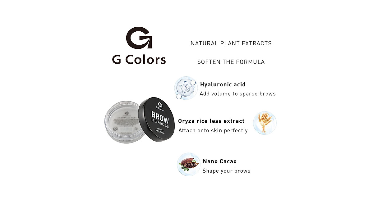G G Colors Eyebrow Wax Gel for Fluffy, Waterproof & Long-Lasting Brows