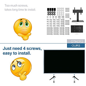 TV Base Stand for Hisense TV Legs, TV Stand Legs for Hisense 32" 43" 50" 55" 58" 65" Smart TV, for 32H4030F3 43R6E3 50R6E3 50A6G 55H6570 55H6570G 58H6870, TV Stand Base with Screws