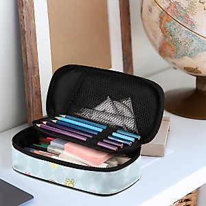 Cartoon Pencil Case, Pencil Box with Zipper, Large Capacity Pen Bag for School Supplies Gift
