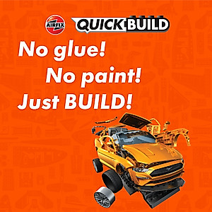 Airfix J6036 Quickbuild Plastic Model Car Kits - Ford Mustang GT - Easy Assembly Snap Together Model Kit, Classic Car for Adults & Kids to Build, Model Sports Car, Building Toys Set