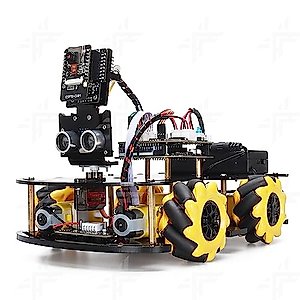DIGISHUO UNO R3 Project Smart Robot Car Kit with UNO R3,Mecanum wheel | Camera transmission image function | WIFI control function etc. Intelligent and Educational Toy Robotic Kit for Arduino Learner