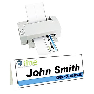 "C-Line Printer-Ready Scored Name Tent Cards, 11 x 4-1/4 Inches (Folded Size), 8-1/2"" x 11"" White Cardstock Sheets, Box of 50 (87517)", large