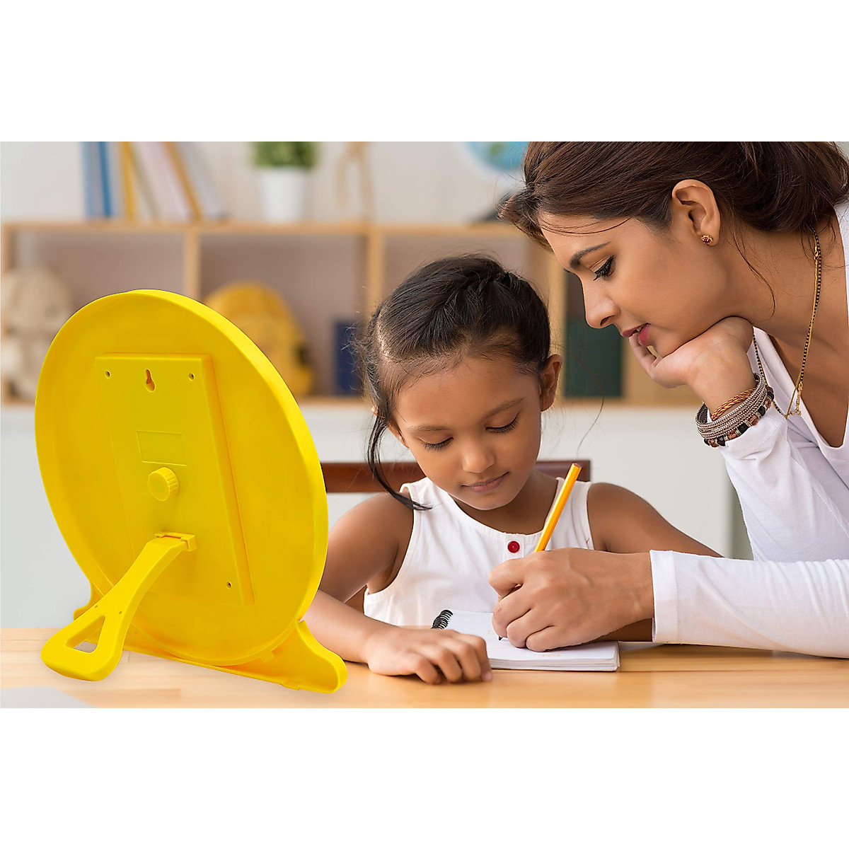 Learn How to Tell Time Teaching Clock – Large 12" Classroom Demonstration Night and Day Learning Clock