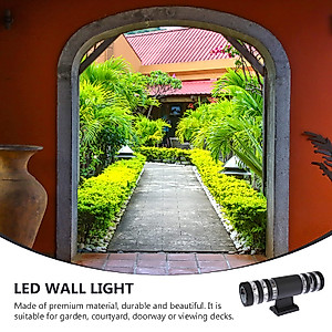 balacoo 1pc Outdoor Wall Light Villa Led Light Yard Led Light Led Corridor Light Yard Wall Lamp Garden Wall Light Double Head Wall Light Waterproof Courtyard Light Outdoor Light