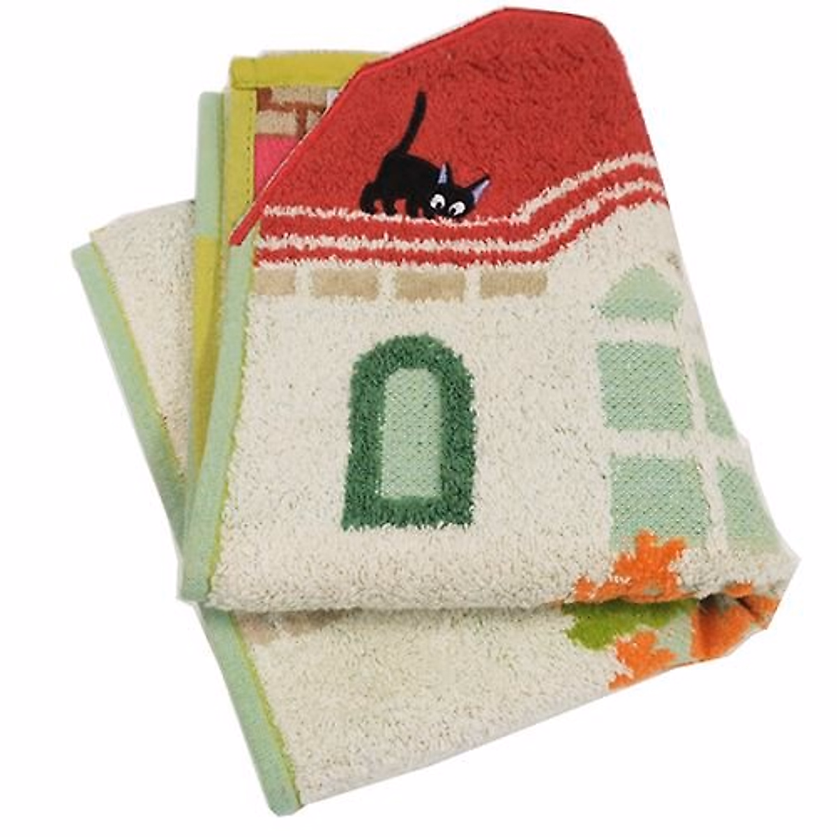 Studio Ghibli Kiki's Delivery Service Face Towel Cotton Flower bed Walk Jiji