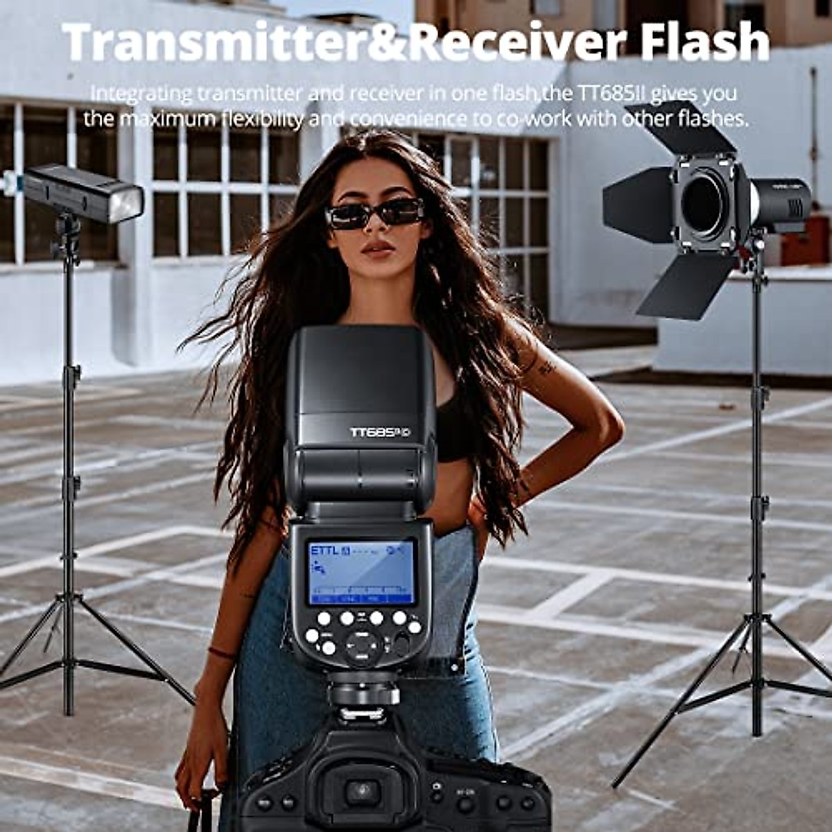 Godox TT685IIS 1/8000s HSS GN Speedlite Flash TTL TCM efficient Conversion Function Built-in Godox 2,4G X System Receiver(TT685IIS for Sony)