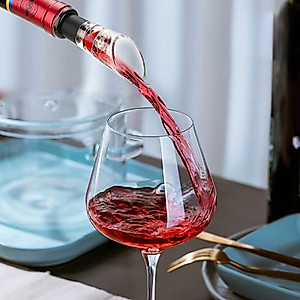 Wine Aerator Pourer, by Glass Aerating, Improved Flavor, Enhanced Bouquet, Rich Finish and Bubbles, for Better Tasting（2 Pack)