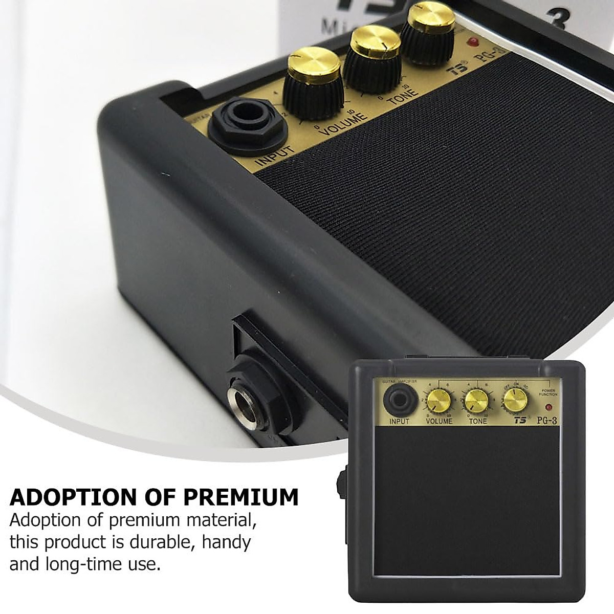 Happyyami Mini Guitar Amplifier Portable Compact Guitar Speaker Mini Loudspeaker for Acoustic and Electric Guitar