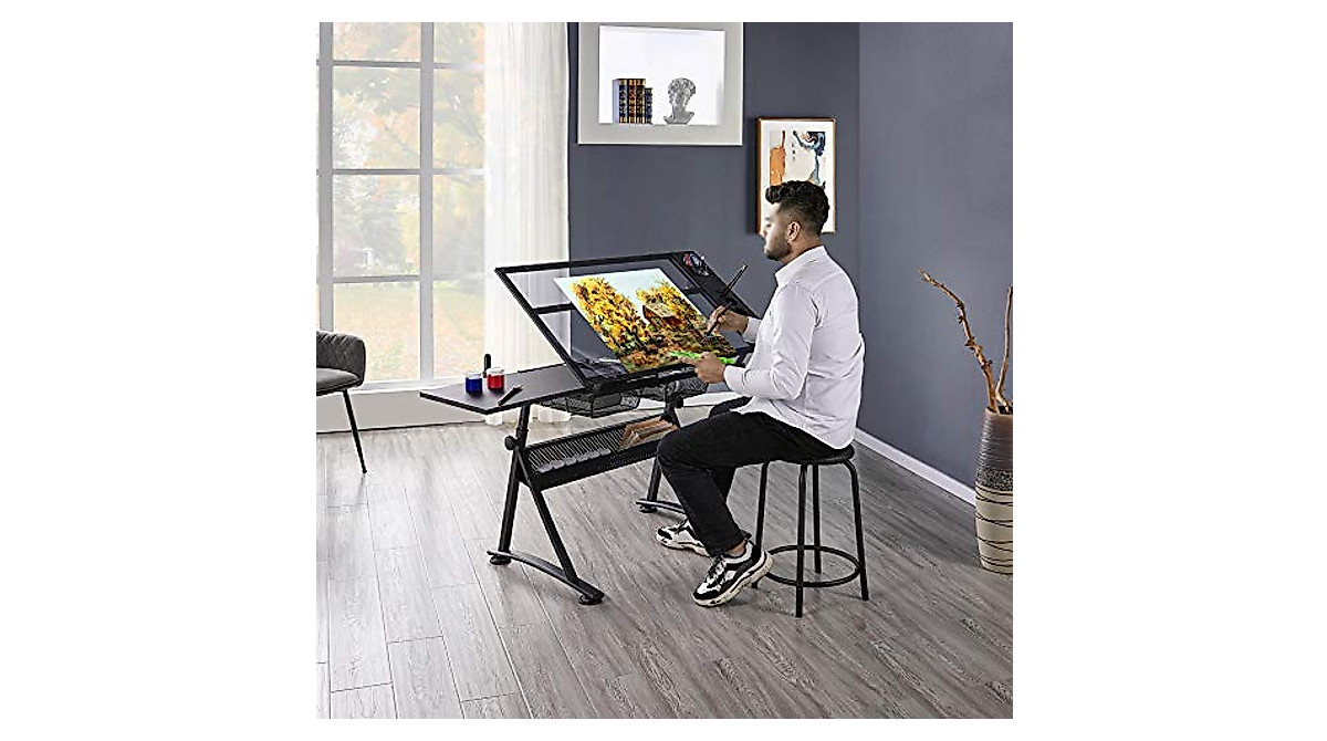 Yaheetech Adjustable Drawing Table for Artists and Students