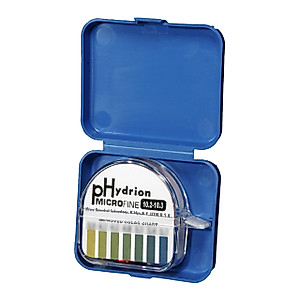 Micro Essential Lab MF-1612 Hydrion Microfine pH Test Paper Dispenser, 2.5 - 4.5 pH, Double Roll