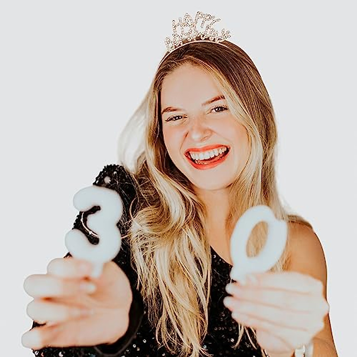 Ondder Birthday Sash for Women Rose Gold Happy Birthday Crown Tiara for Girls Birthday Girl Headband Birthday Sash and Tiara for Party Supplies Its My Birthday Glitter Sash Happy Birthday Headband Decorations