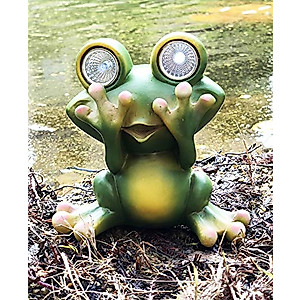 TIBLEN Solar Powered Frog Outdoor LED Garden Light Decor (See - NO)