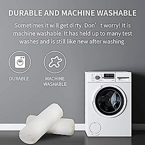 Lofe Organic Cotton Pillow Case - One Pack 17''×6'' Cylindrical Pillow Cover - 100% GOTS Certified Organic Cotton - 300 TC Thread Count - Soft, Safe and Hypoallergenic - Off White