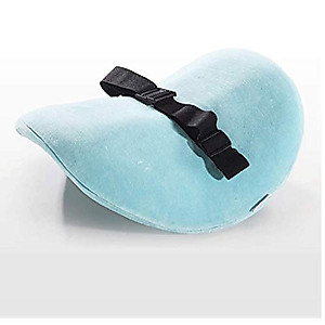 CZDYUF Lumbar Pillow-Medical Waist Pad Back Cushion Office Waist Cushion Memory Foam Protection Spine Lumbar Support, Blue