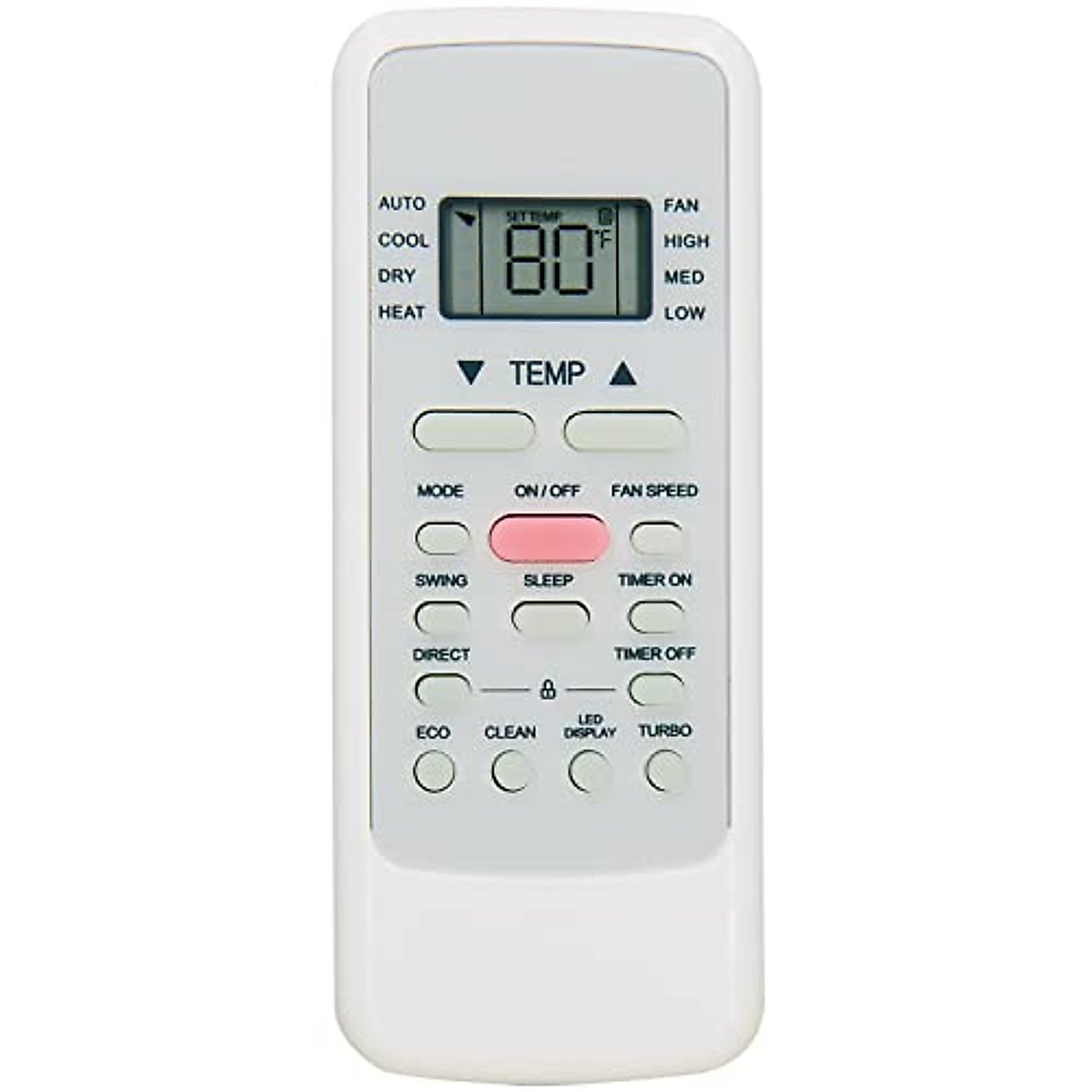 Replacement Remote Control for Midea TGM AC Air Conditioner RG51A(2)/EU1 RG51A(2) EU1 MWPOT12SA MWPOT12S MWPOT18S MWPOT24S