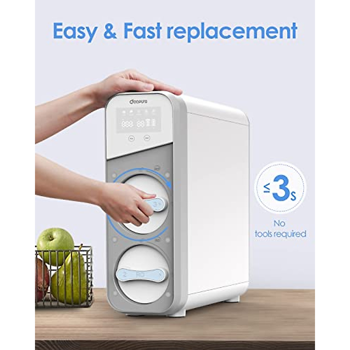 Deepuro RO Replacement Filter Cartridge for RO System WP-A6/WP-B6, (WP6G-RO)