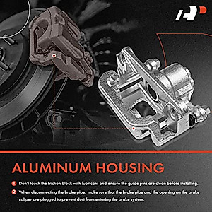 A-Premium Disc Brake Caliper Assembly with Bracket Compatible with Select Chrysler Models - PT Cruiser 2001-2010 - Front Driver and Passenger Side, 2-PC Set