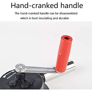 Sunglow Outdoor Cooking BBQ Fan Air Blower，Hand Crank Blowers， Barbecue Fire Bellows for Picnic Camping Stove Accessories