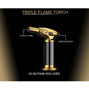 Cocktail Smoker Kit | Old Fashioned, Whiskey, Bourbon Cocktail Smoker Kit with Torch, Ice Stones, and Four Flavors of Wood Chips | Gift for Birthdays/Father's Day/Christmas. (No Butane)