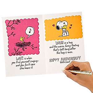 Hallmark Anniversary Card (Peanuts Vignette) (0399RZB1111)