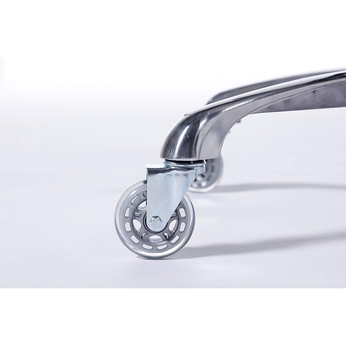 FRNIAMC Heavy-Duty Office Chair Base Replacement, Metal Stool Chair Legs Replacement Aluminum with Roller-Blade Wheels in Universal Size (Dimension: 25''