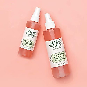 Mario Badescu Facial Spray with Aloe, Herbs and Rosewater for All Skin Types | Face Mist that Hydrates, Rejuvenates & Clarifies | 8 FL OZ