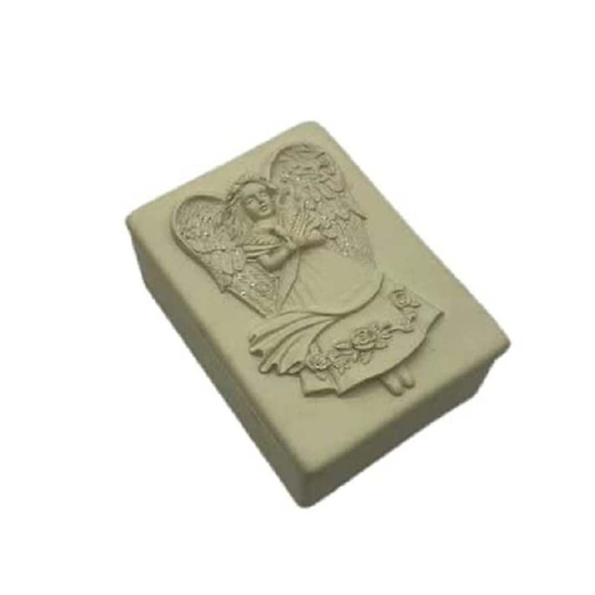 Comfy Hour Faith and Hope Collection Angel of Peace Keepsake Box, Polyresin, 3.45 Inch