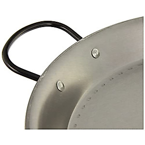 Vaello La Valenciana Polished Steel Valencian Paella Pan, 30 cm, 30cm, Silver