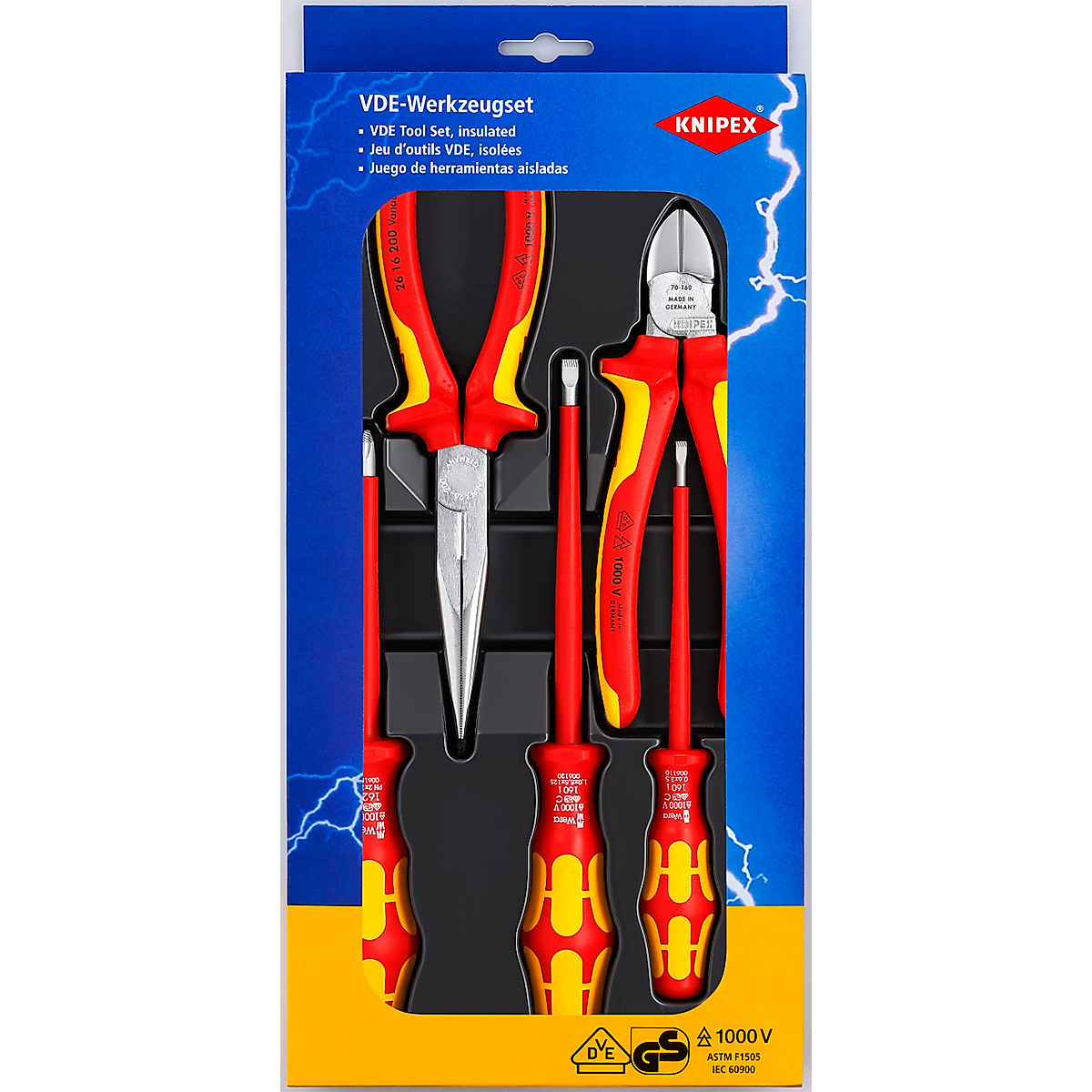Knipex 00 20 13 "VDE" Tool Set (5 Piece)