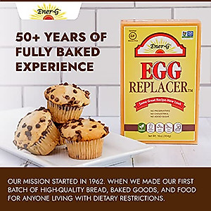 Vegan Egg Replacer by Ener-G | Gluten Free, Vegan, Nut Free, Non-GMO, Kosher | 16 oz Package | 2-Pack