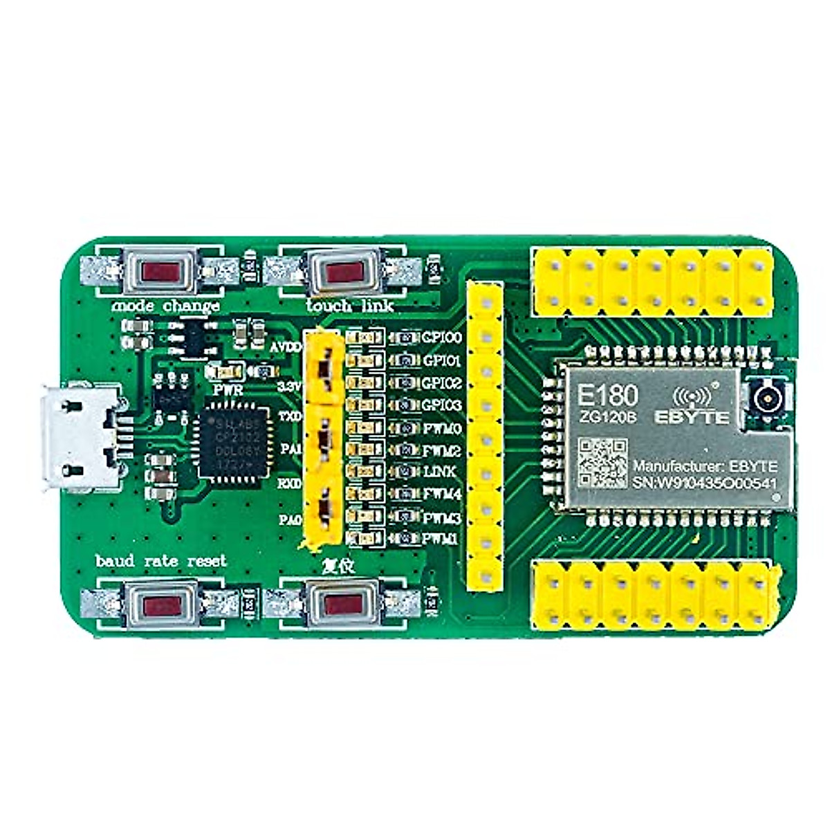 EFR32 USB Test Board Development Board EBYTE E180-ZG120B-TB for Wireless Module E180-ZG120B RF Transceiver Transmitter Receiver