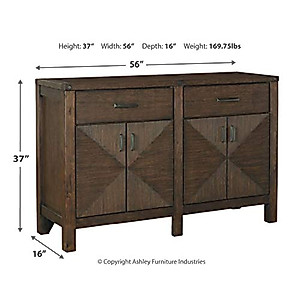 Signature Design by Ashley Dellbeck Dining Room Server, Brown