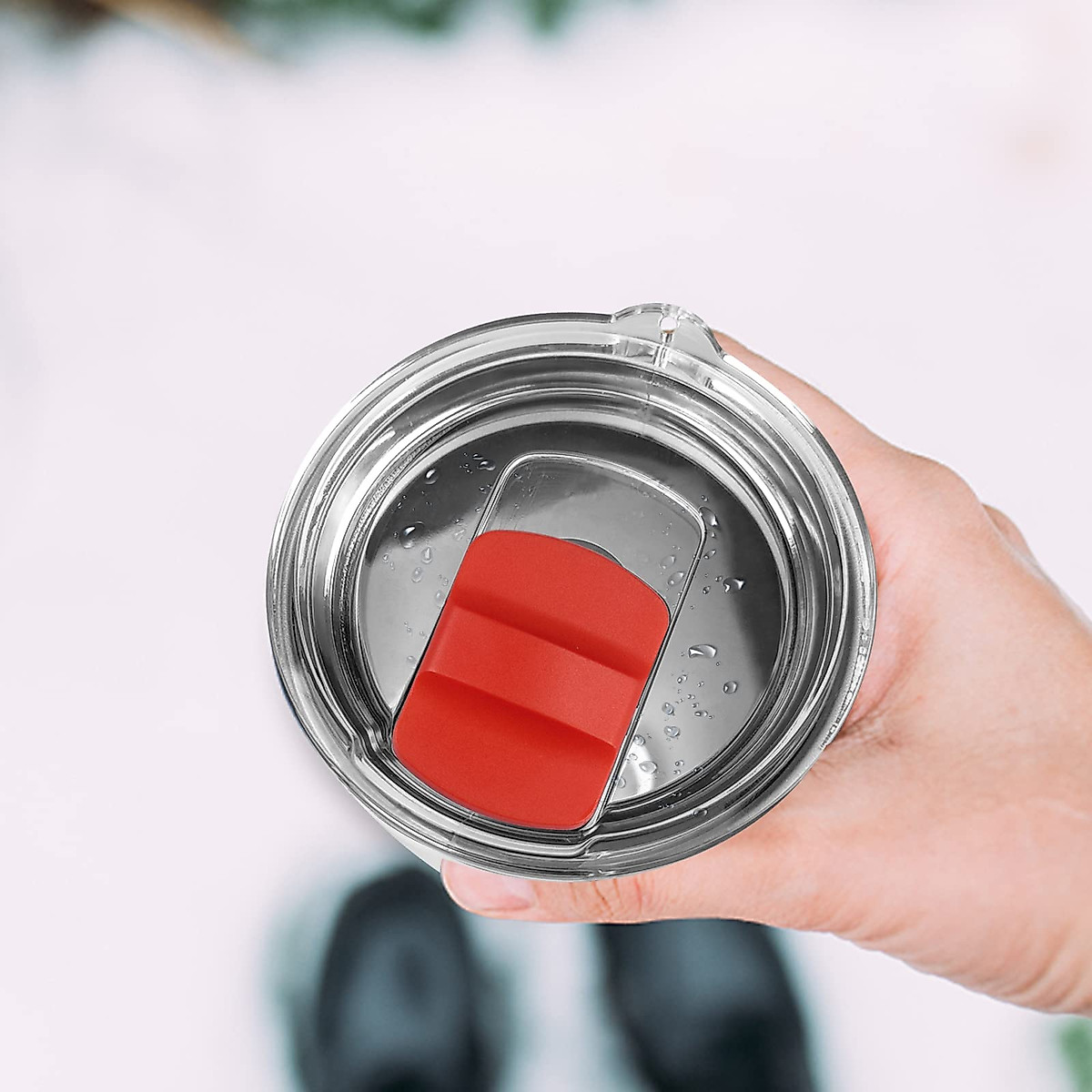 XccMe Replacement Magnetic Lid Slider,Replacement Magnetic Push Block,Compatible Universal Replacement for Sliding Lids,for yeti Magnetic Lid 10 oz, 20 oz,30 oz (2 PACK, Black)