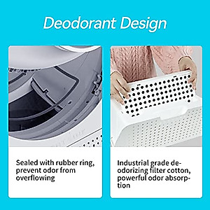 CATLINK Self Cleaning Cat Litter Box, Automatic Cat Litter Box, Double Odor Removal, Cat Robot Litter Box for Cats from 3.3 pounds to 22 pounds (Young Version)