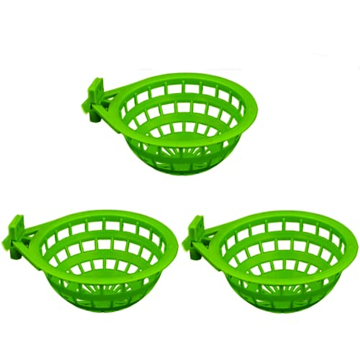 FKUMLUN 3PCS Bird Nest Canary Finch Parrot Nest Plastic Hollow Hanging Cage Eggs Hatching Tool Bird Breeding Hut Nest Small Birds Pet Cage Accessory （5.9inches）