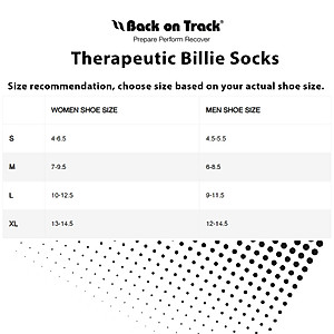 Back on Track Therapeutic Billie Socks - Unisex Adults Breathable Soft Temperature-Regulating Mid-Calf Knitted Socks, M
