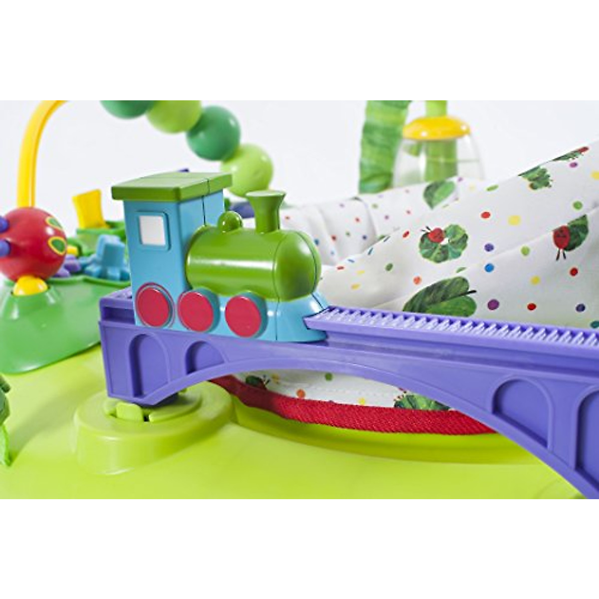 Creative Baby Hungry Caterpillar - Jumper for Baby with 10+ Activities Including Sensory Toys - JPMA Certified and Safe - 360 Spin, Adjustable Height