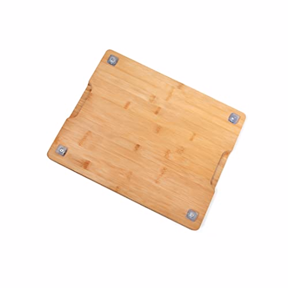 Lipper International 8889 Bamboo Wood Cutting Board with 6 Removable Color-Coded Cutting Mats, 16" x 13" x 1"